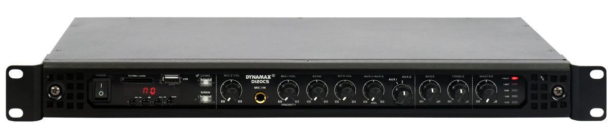 Service Workshop PA System DYNAMAX 120W PA Amplifier,4" 6W Wall Speake ...
