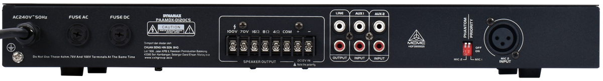 Service Workshop PA System DYNAMAX 120W PA Amplifier,4" 6W Wall Speake ...