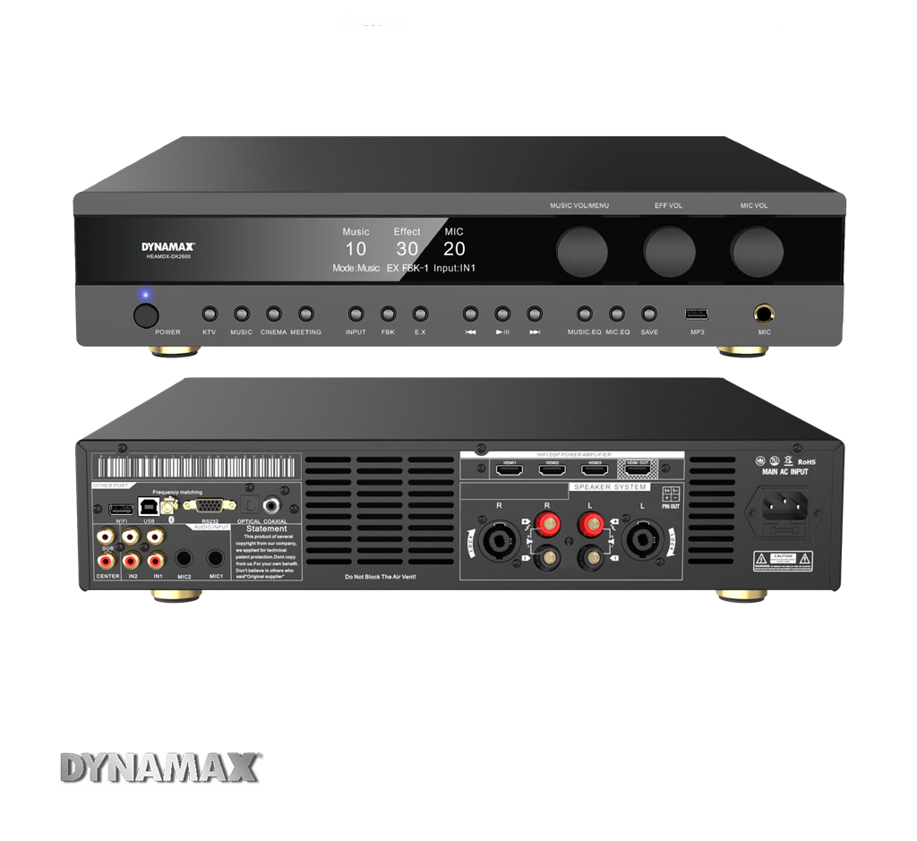DYNAMAX DK2600 600W Karaoke Amplifier – CSH Online Store