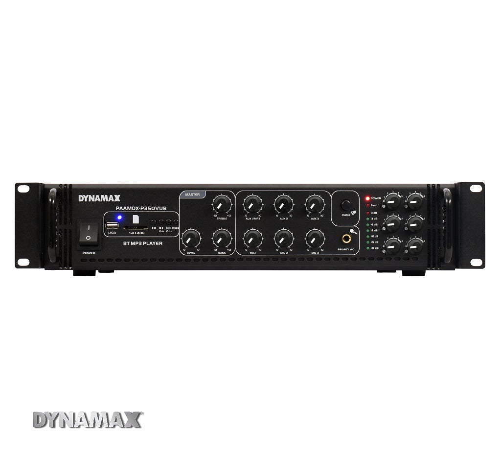 DYNAMAX P350VUB 350W Public Amplifier, Bluetooth – CSH Online Store