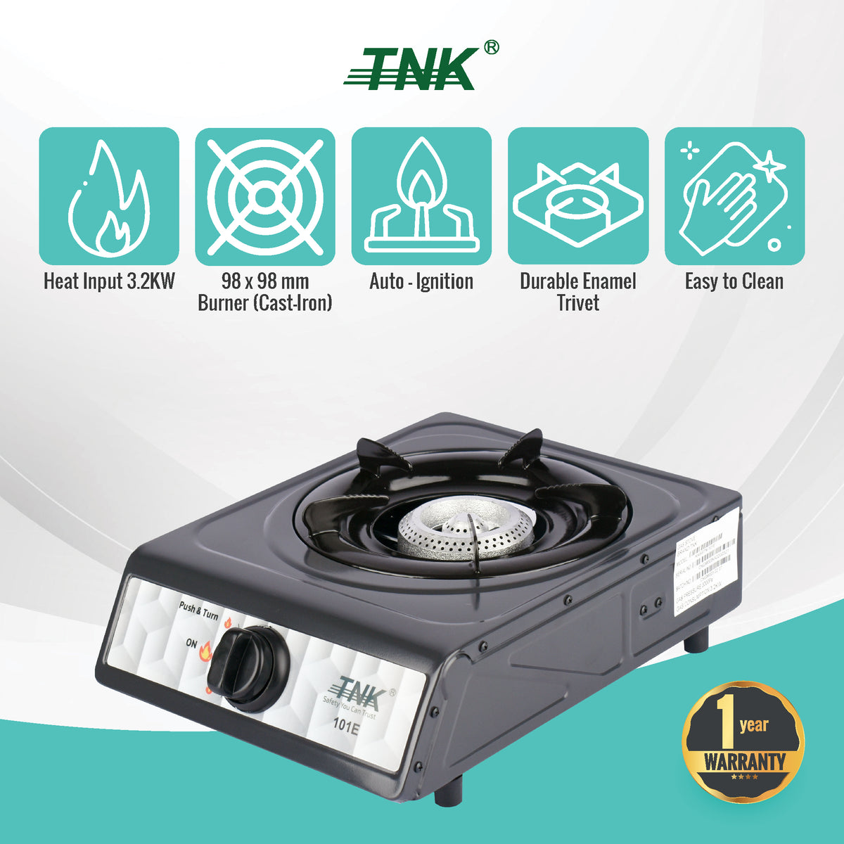 TNK 101E Single Burner Gas Stove Gas Cooking Stove Gas Cooker – CSH ...