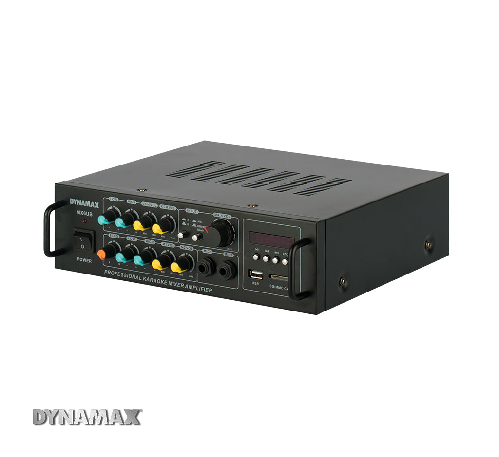 DYNAMAX MX6UB 60W x 2 (4 ohm) Stereo Karaoke Mixer Amplifier – CSH ...