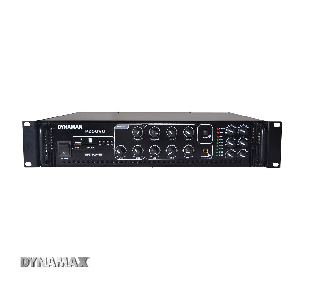 DYNAMAX P250VU 250W Public Mixer Amplifier – CSH Online Store
