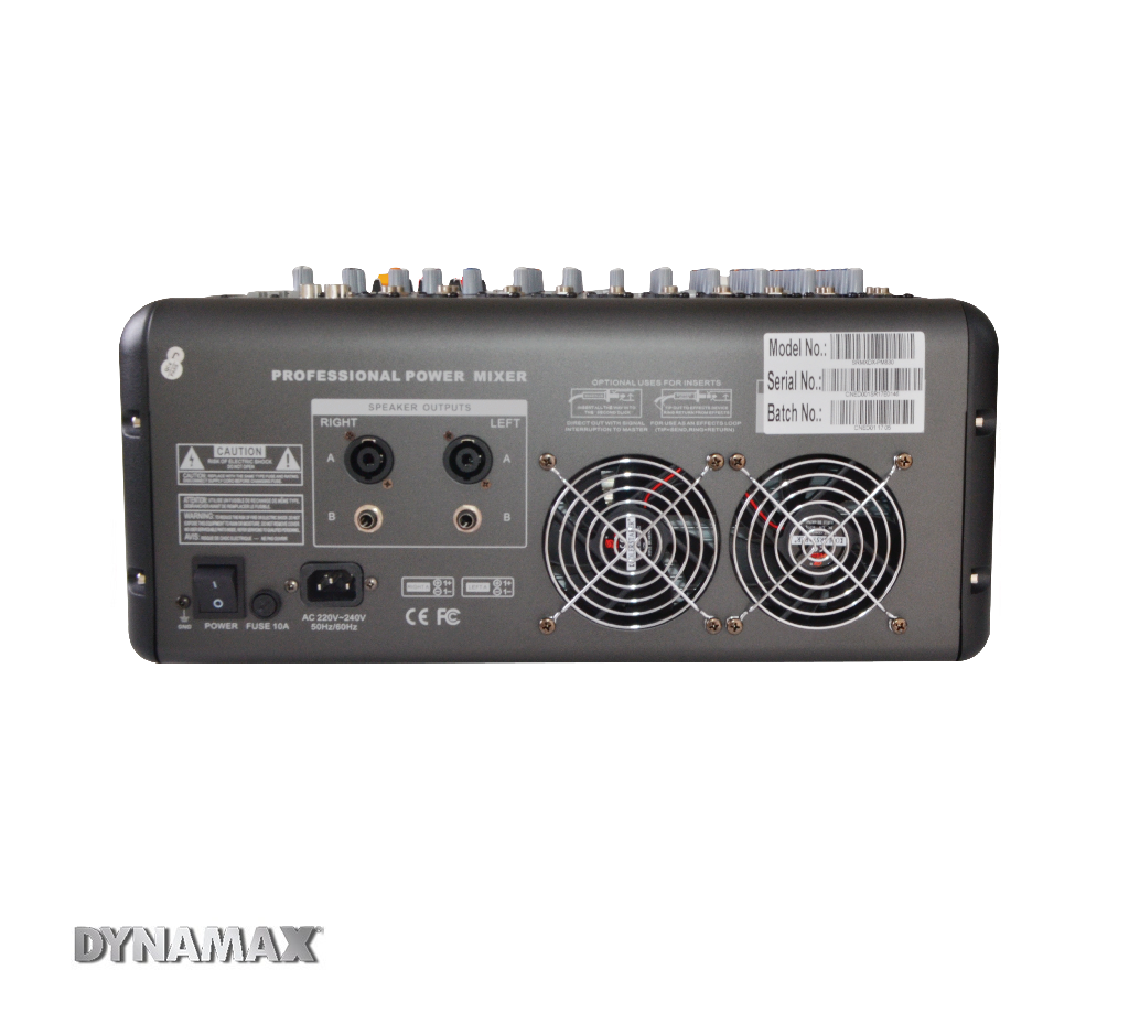 DYNAMAX PM830 8-Channel Powered Mixer – CSH Online Store