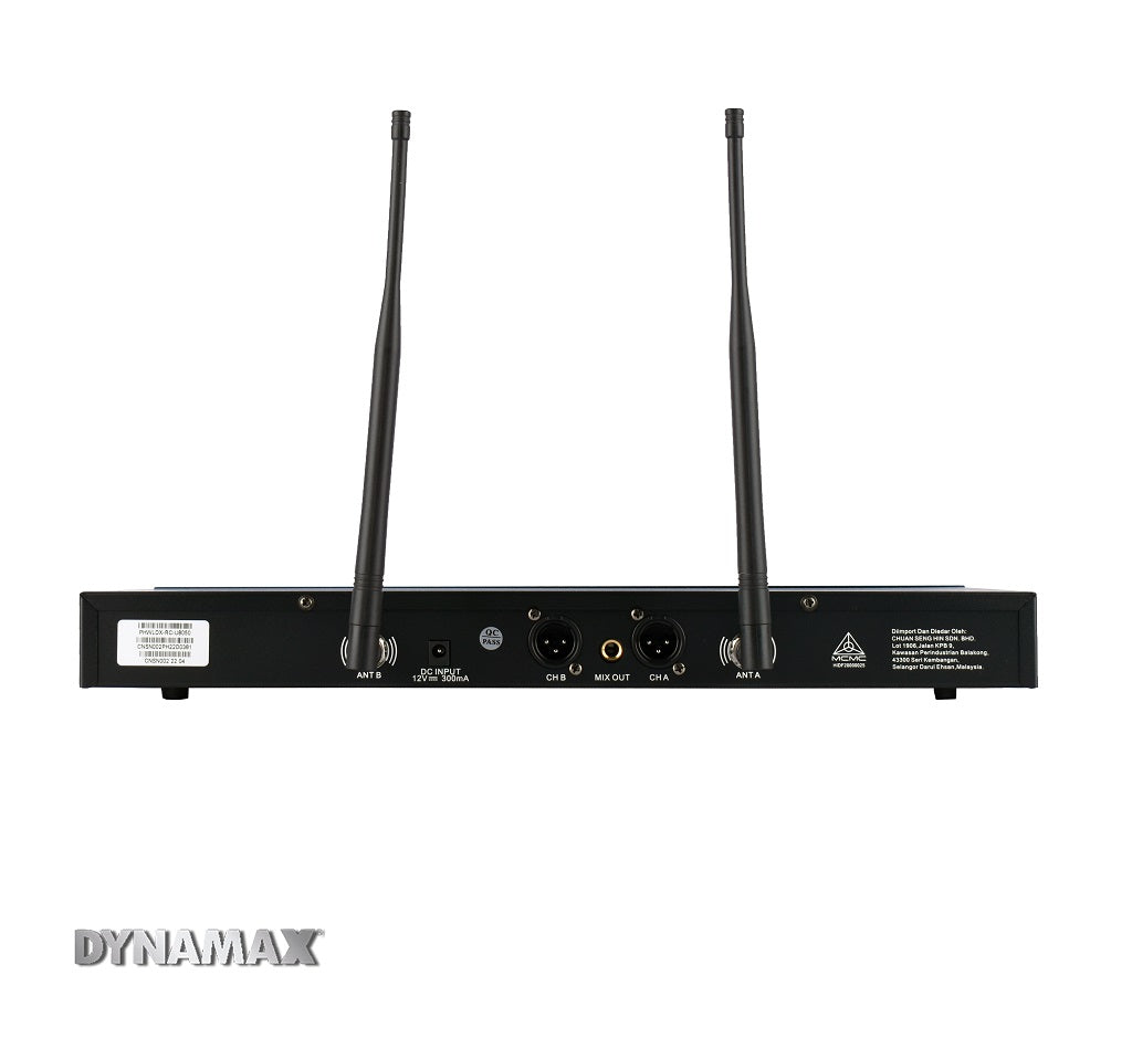 DYNAMAX RC-U8050 Dual UHF Wireless Microphone – CSH Online Store