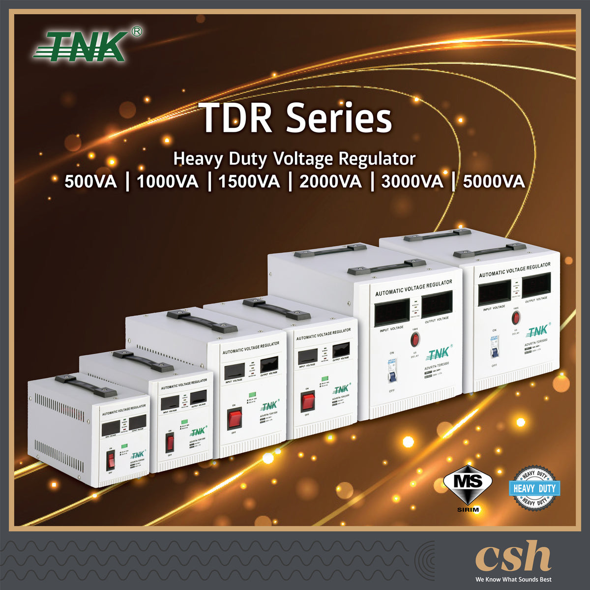 TNK TDR5000 5000VA Heavy Duty AVR Automatic Voltage Regulator [SIRIM A ...
